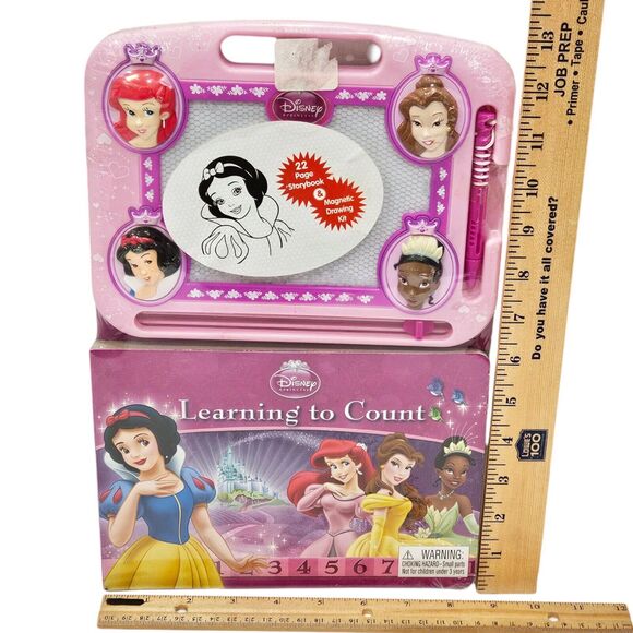 Disney | Toys | Vintage Disney Princess Learn To Count Learning Book ...